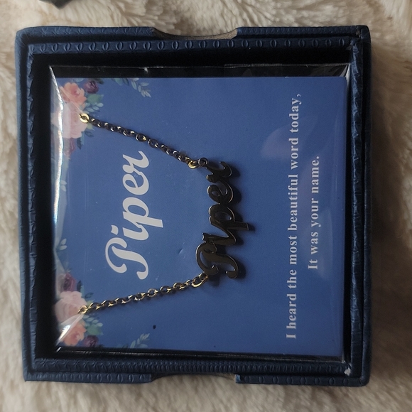 ldurian | Jewelry | Piper Cursive Name Necklace | Poshmark